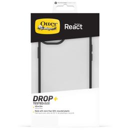 Otterbox Backcover "React H&uuml;lle f&uuml;r iPhone 15 Plus, sto&szlig;fest, sturzsicher", Apple iPhone 15 Plus, schwarz, H&uuml;llen, ultraschlank, sch&uuml;tzende H&uuml;lle,