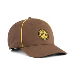 Puma Damen Flex Cap "Borussia Dortmund KING Cap Unisex", braun, unifarben, Obermaterial: 100% Baumwolle; Futter Vorderteil: 100% Baumwolle; Unter