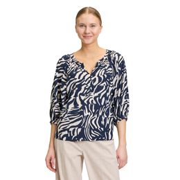 BETTY & CO BETTY & CO Damen Schlupfbluse "Damen mit Print", blau, Gr. 42, Obermaterial: 100% Viskose, Blusen