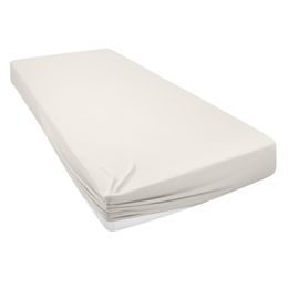 Spannbettlaken Home Affaire, B:180cm L:200cm, beige, Biber, Obermaterial: 96% Baumwolle, 4% Elasthan, Bettlaken, "Cremona, in den Premium Qualit&auml;ten