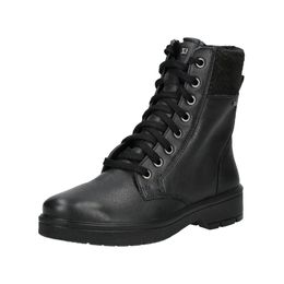 Schn&uuml;rstiefelette Legero "Legero Stiefelette Leder", Damen, Gr. 38, schwarz, Leder, Schuhe Schn&uuml;rstiefelette