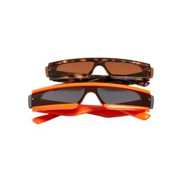 Urban Classics Damen Sonnenbrille "Urban Classics Unisex Sunglasses Alabama 2-Pack"orange, braun, Sonnenbrillen
