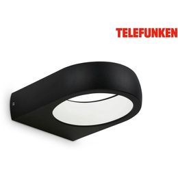 LED Außen-Wandleuchte Telefunken "LED Außenleuchte, schwarz, 1xLED/6,5W", ohne farbbezeichnung, Leuchten, Außenwandleuchte