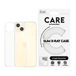 Handyh&uuml;lle "Slim X-Ray Case f&uuml;r Apple iPhone 15 Plus Fashion X-Ray Soft", B:11,1cm H:2,1cm T:19,7cm, transparent, CARE BY PANZERGLASS, H&uuml;llen,