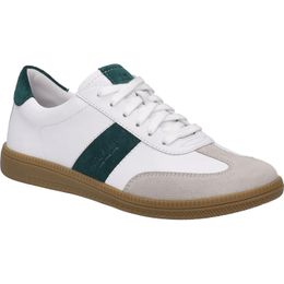 Josef Seibel Damen Sneaker "Joleen 01, weiss-smaragd", Gr. 42weiß, smaragd, Obermaterial: 100% Rindsleder Leather cow., Schuhe