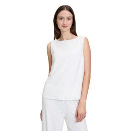 BETTY & CO T-Shirt BETTY & CO "Damen mit U-Boot-Ausschnitt", Damen, Gr. 36, wei&szlig; (rohwei&szlig;), Obermaterial: 100% Polyester; F&uuml;llung: 95% Viskose, 5% Elasthan, figurumspielend normal, U-Boot-Ausschnitt, Shirts T-Shirt, Materialmix