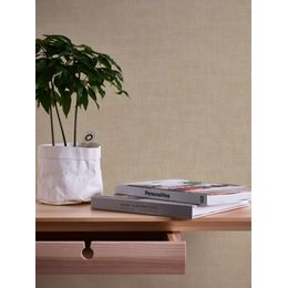 A.S. Cr&eacute;ation A.S. CR&Eacute;ATION Vliestapete "Jade 2 Struktur-Tapete Unitapete einfarbig Landhaus", B/L: 0,53mm x 10,05mm, Rollen:, beige, Wohnzimmer, Tapeten,