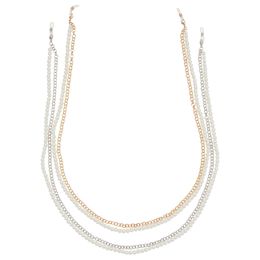 Urban Classics Damen Sonnenbrille "Urban Classics Unisex Pearl layering Chain"gold, silber, Sonnenbrillen