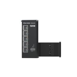 Teltonika Netzwerk-Switch "NETWORKS TSF010 Flat Ethernet Switch", B:5,5cm H:3,2cm T:14cmohne farbbezeichnung, Netzwerk-Switches