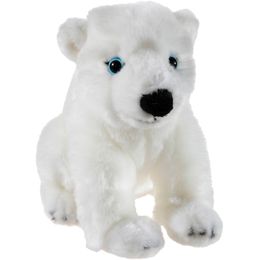Heunec Kinder Kuscheltier "Bedrohte Tiere, Eisbär 25 cm", weiß, Polyester, H:25cm, Plüschfiguren