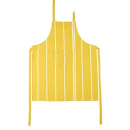 Kochsch&uuml;rze stuco, B:80cm L:85cm, gelb, Baumwolle, Sch&uuml;rzen, "Streifen", mit Tasche und jacquardartiger Streifenwebung