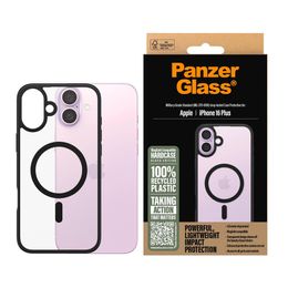 Handyh&uuml;lle "HardCase mit MagSafe f&uuml;r Apple iPhone 16 Plus", B:10,8cm H:1,7cm T:19,5cm, schwarz, CARE BY PANZERGLASS, H&uuml;llen, Backcover, Schutzh&uuml;lle,