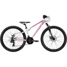Bikestar Mountainbike, 33cm, 26 Zoll (66,04cm), wei&szlig;, Fahrr&auml;der, f&uuml;r Damen und Herren, Kettenschaltung