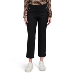 Stoffhose Betty Barclay "Damen mit Rei&szlig;verschluss", Damen, Gr. 40, Normalgr&ouml;&szlig;en, schwarz, Obermaterial: 88% Polyester, 12% Elasthan, slim fit 7/8-L&auml;nge, Hosen Stoffhose