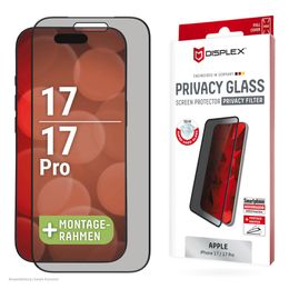 Displex Displayschutzglas "Privacy Glass Screen Protector", B:11cm H:1,2cm T:19,5mmschwarz, Displayfolien, Displayschutzfolie, Schutzfolie,