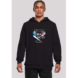 Sweatshirt F4NT4STIC "Suicide Squad Harley Quinn Skull Emblem", Herren, Gr. L, schwarz, Obermaterial: 65% Baumwolle, 35% Polyester, slim fit, ohne B&uuml;ndchen, Sweatshirts Sweatshirt, Print