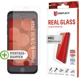 Displex Displayschutzglas "Displex Real Glass Panzerglas für Apple iPhone 6/7/8/SE (2020) (4,7")", transparent, Displayfolien