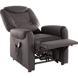 Sit & More TV-Sessel SIT & MORE, B:76cm H:115cm T:78cm, braun, NaturLEDER (echtes Rindsleder);Luxus-Microfaser (100% Polyester);Luxus-Kunstleder, Sessel,