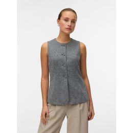Véro Moda VERO MODA Damen Anzugweste "VMBERLIN SL WAISTCOAT NOOS"schwarz detail:salt and pepper, Gr. M, gemustert, Web, Obermaterial: 95% Polyester, 5%
