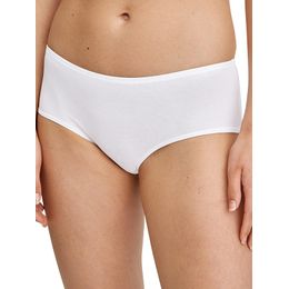 Calida Damen Panty "Essential Cotton", Gr. XS, wei&szlig;, Single Jersey, Obermaterial: 95% Baumwolle, 5% Elasthan, Unterhosen, langanhaltender Komfort,
