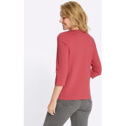 Classic Basics Damen 3/4-Arm-Shirt "3/4-Arm-Shirt", rosa, Gr. 54, unifarben, 100% Baumwolle, Shirts