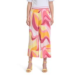 Betty Barclay Damen Culotte "Damen mit elastischem Bund"ros&eacute;, gelb, Gr. 48, Obermaterial: 94% Polyester, 6% Elasthan, Hosen, Form