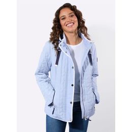 Casual Looks Damen Steppjacke, blau, Gr. 48, unifarben, 100% Polyester, Wattierung:100% Polyester, Jacken
