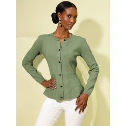 CR&Eacute;ATION L CREATION L Damen Strickjackeeucalyptus, Gr. 38, unifarben, 50% Polyamid, 25% Modal, 25% Viskose, Strickjacken