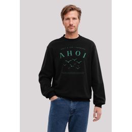 Sweatshirt F4NT4STIC "Ahoi M&ouml;we Knut und Jan", Herren, Gr. S, schwarz, Obermaterial: 80% Baumwolle, 20% Polyester, regular fit, Rundhals, ohne B&uuml;ndchen, Sweatshirts Sweatshirt, Osteee Kollektion, Urlaub, Ahoi Moin