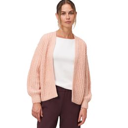 Zero Damen Strickjacke "Damen offener Style"light rose melange, Gr. L, unifarben, Strick, Obermaterial: 55% Polyacryl, 30% Polyester, 8% Polyamid, 7%