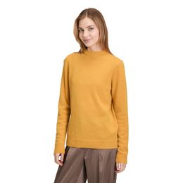 Betty Barclay Damen Strickpullover "Damen mit Stehkragen", gold, Basic, Gr. 44, Strick, Obermaterial: 100% Kaschmir, Pullover