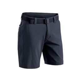Funktionsshorts Maier Sports "Nil Short M", Herren, Gr. 50, Normalgrößen, blau (dunkelblau), 90% Polyamid, 10% Elasthan, Hosen, Herren Shorts, kurze Wanderhose, Outdoorhose 4 Taschen, Regular Fit