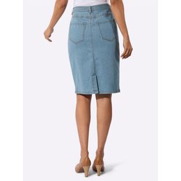 Casual Looks Damen Jeansrock, blau, Gr. 36, unifarben, 99% Baumwolle, 1% Elasthan, R&ouml;cke