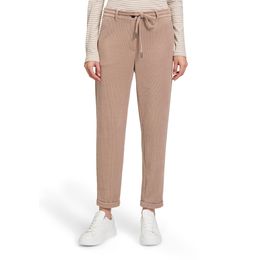 BETTY & CO Stoffhose BETTY & CO "Damen mit Struktur", Damen, Gr. 40, Normalgr&ouml;&szlig;en, powder pearl, Obermaterial: 100% Polyester, figurumspielend 7/8-L&auml;nge, Hosen Stoffhose, Material