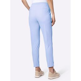 Heine Damen Sweathose, blau, Gr. 40, unifarben, 80% Polyamid, 20% Elasthan, Hosen