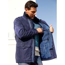 Langjacke Marco Donati, Herren, Gr. 52, blau (marine), 100% Polyester, unifarben, Jacken Langjacke