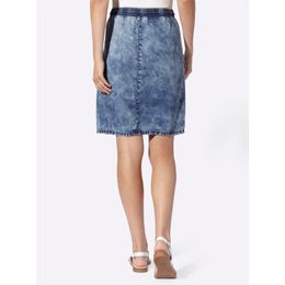 Heine Damen Schlupfrock, blau, Gr. 46, unifarben, 100% Lyocell, R&ouml;cke