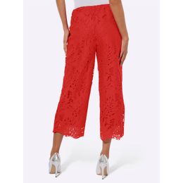 CR&Eacute;ATION L CREATION L Damen Schlupfhose, rot, Gr. 40, unifarben, 100% Polyester, Hosen