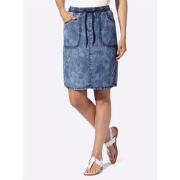 Heine Damen Schlupfrock, blau, Gr. 36, unifarben, 100% Lyocell, R&ouml;cke