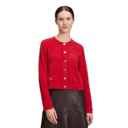 Betty Barclay Damen Strickjacke "Damen mit Knopfleiste"rot, Gr. 44, Strick, Obermaterial: 55% Polyester, 45% Polyamid, Strickjacken