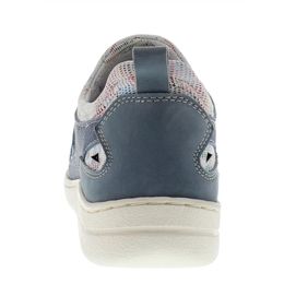Reflexan Damen Slipper, Gr. 39, blau, Glattleder, Nubukleder, Veloursleder, Schuhe
