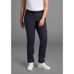 Maier Sports Damen Softshellhose "DA-HOSE EL. SOFTSH. PERLIT W", grau, Gr. 44, Obermaterial: 92% Polyester, 8% Elasthan, Hosen