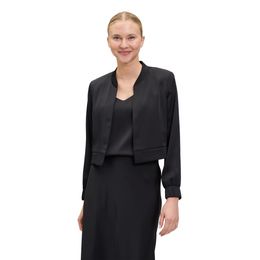 Vera Mont Damen Blouson "Damen langarm", schwarz, festlich, Gr. 46, Satin, Obermaterial: 100% Polyester; Futter: 100% Polyester, Jacken