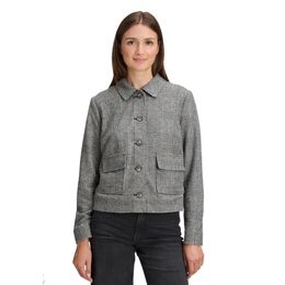 BETTY & CO Jackenblazer BETTY & CO "Damen mit Taschen", Damen, Gr. 38, gr&uuml;n (schwarz, camel), Obermaterial: 72% Polyester, 25% Viskose, 3% Elasthan. Futter: 100% Polyester, l&auml;ssig geschnitten normal, Blazer