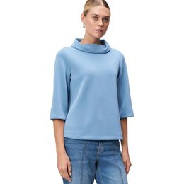 Sweatshirt Zero "Damen mit weitem Rollkragen", Damen, Gr. 34, spring lake, Sweatware, Obermaterial: 52% Polyester, 38% Modal, 10% Elasthan, unifarben, figurumspielend h&uuml;ftbedeckend, eng, Sweatshirts Sweatshirt, Plain/ohne Details