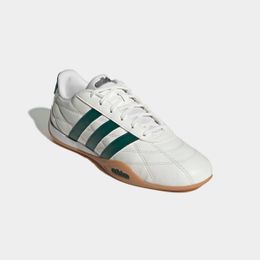 Sneaker adidas Sportswear "GROUNDPULSE", Damen, Gr. 41, core wei&szlig;, collegiate gr&uuml;n, gum 3, Leder, Synthetik, Schuhe Sneaker