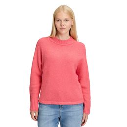 Strickpullover Cartoon "Damen mit Fledermaus&auml;rmeln", Damen, Gr. 40, calypso coral, Obermaterial: 44% Polyester recycelt, 30% Acetat, 25% Wolle, 1% Elasthan., oversize normal, Rundhals, Pullover Strickpullover