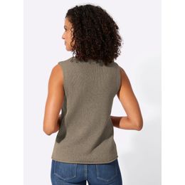 Casual Looks Damen Pullunder "Stricktop", gr&uuml;n, Gr. 48, unifarben, 100% Polyacryl, Pullover