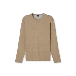 Strickpullover OLYMP "OLYMP Casual Strick", Herren, Gr. S, camel, 100% Baumwolle, Pullover Strickpullover