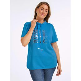 Sweatshirt Inspirationen, Damen, Gr. 36, himmelblau, 50% Modal, 44% Polyester, 6% Elasthan, unifarben, Sweatshirts Sweatshirt